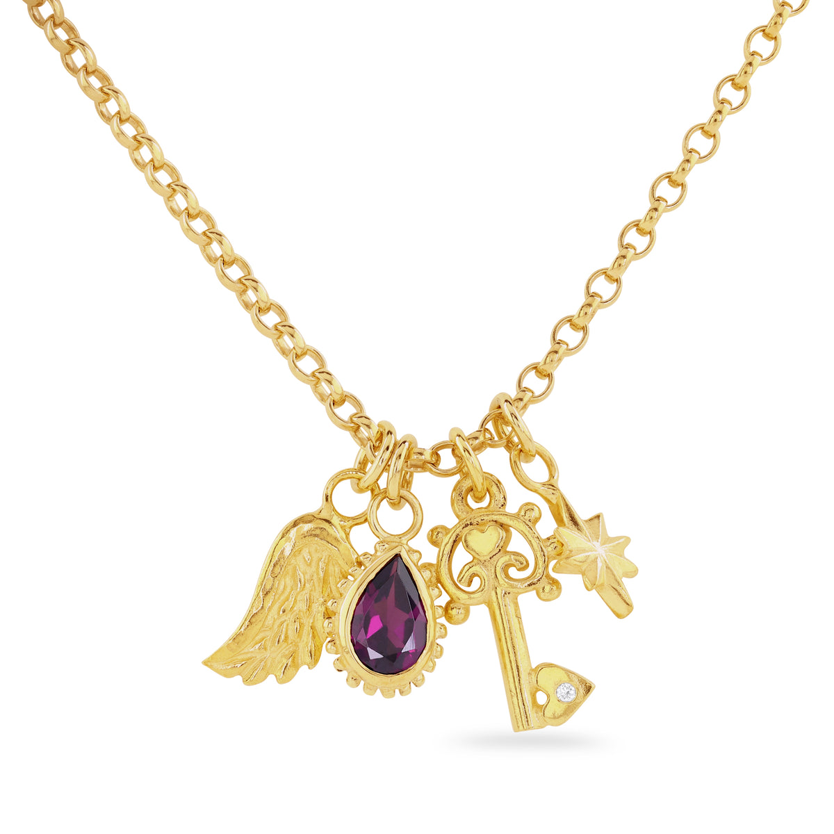 Venetian Key Cluster Necklace – Sophie Harley London